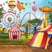 Carnival and Fun Scene Stage Backdrop in Digital Format for Projection ...