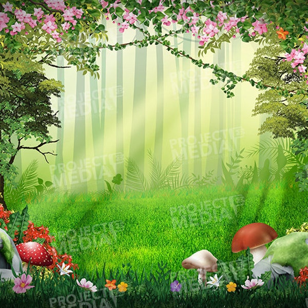 Alice in Wonderland Forest Backdrop - Etsy