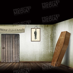 Funeral Parlour Interior Stage Backdrop Digital Format for Projection ...