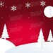 Christmas, Winter & Snow With Trees Backdrop in Digital Format for ...