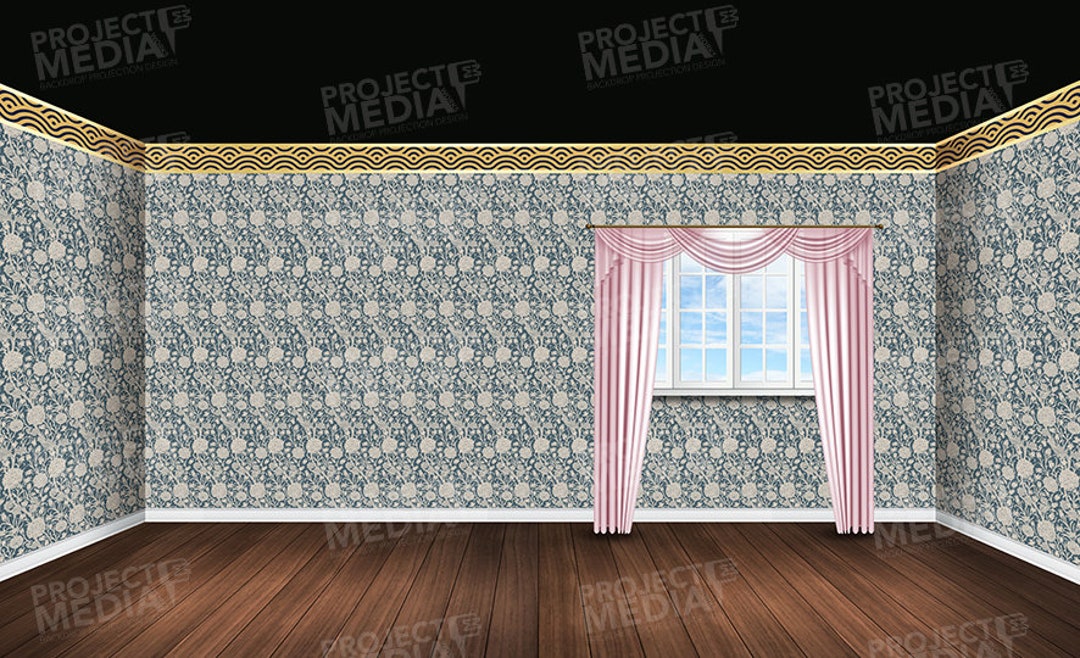 Old Fashioned / Style Living Room Stage Backdrop in Digital Format for ...