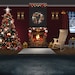 Winter and Christmas Stage Backdrop in Digital Format for Projection ...