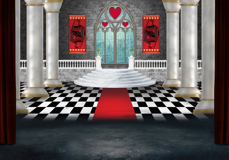 Palace Interior Stage Backdrop Digital Format for Projection Onto ...