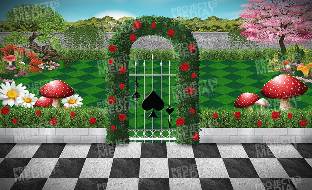 Elegant / Royal Garden Stage Backdrop Digital Format for Projection ...