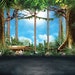 Jungle / Forest Leading to Light Stage Backdrop in Digital Format for ...