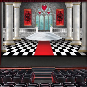 Palace Interior Stage Backdrop Digital Format for Projection Onto ...