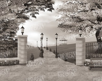 Elegant / Royal Garden Stage Backdrop Digital Format for - Etsy