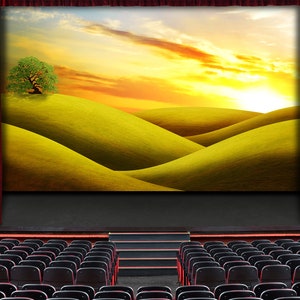 Rolling Hills Countryside Landscape Dusk/dawn Stage Backdrop in Digital ...