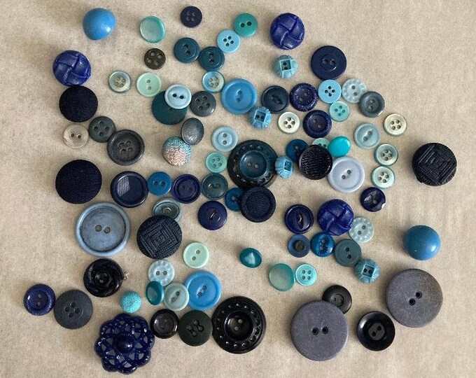 Buttons, 1930's to 1970's - Blue - Etsy
