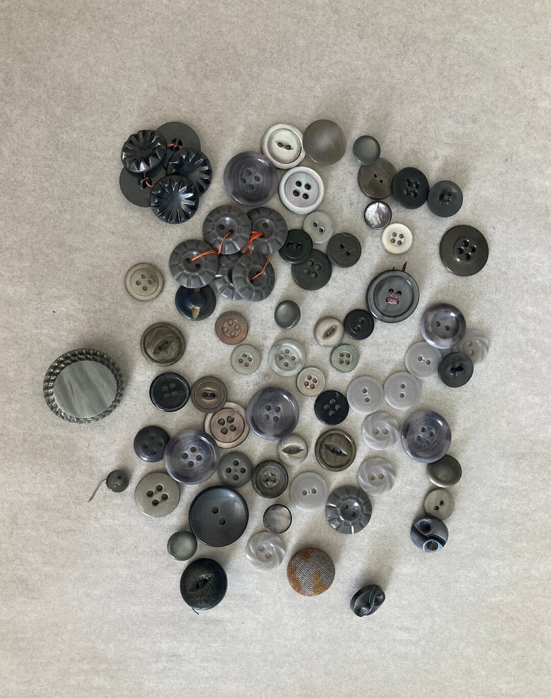 Buttons, 1930's to 1970's - Grey - Etsy