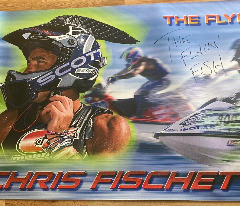 Giant 7' Chris Fischetti Racing Poster - Etsy