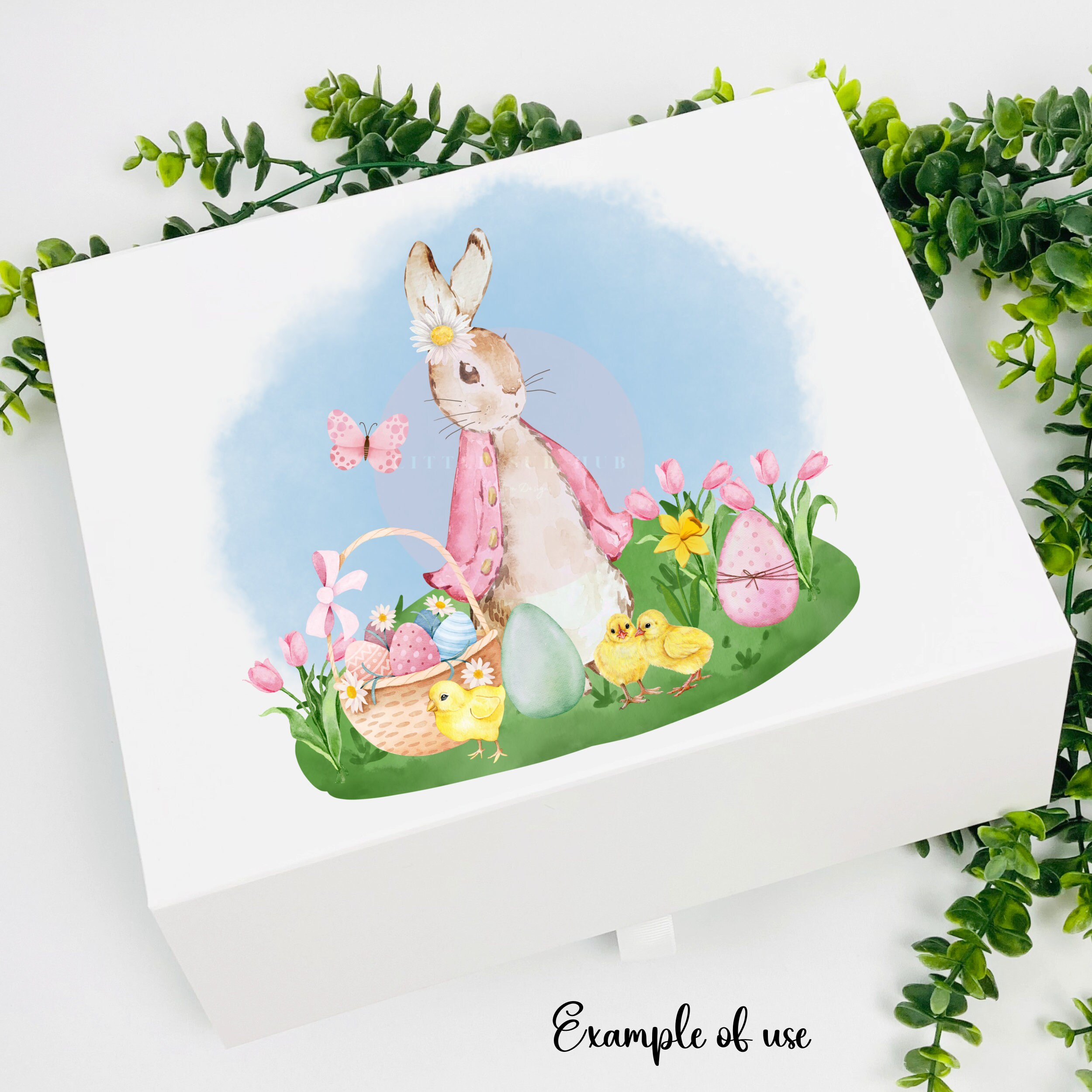 Pink Flopsy Rabbit Easter PNG Sublimation Design/bunny, Chicks Clipart ...