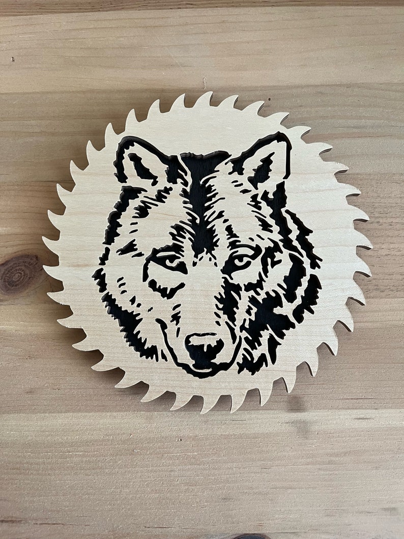 Wolf Wall Art - Hand Cut- Scroll Saw- Nature- Father's Day- Gift for ...