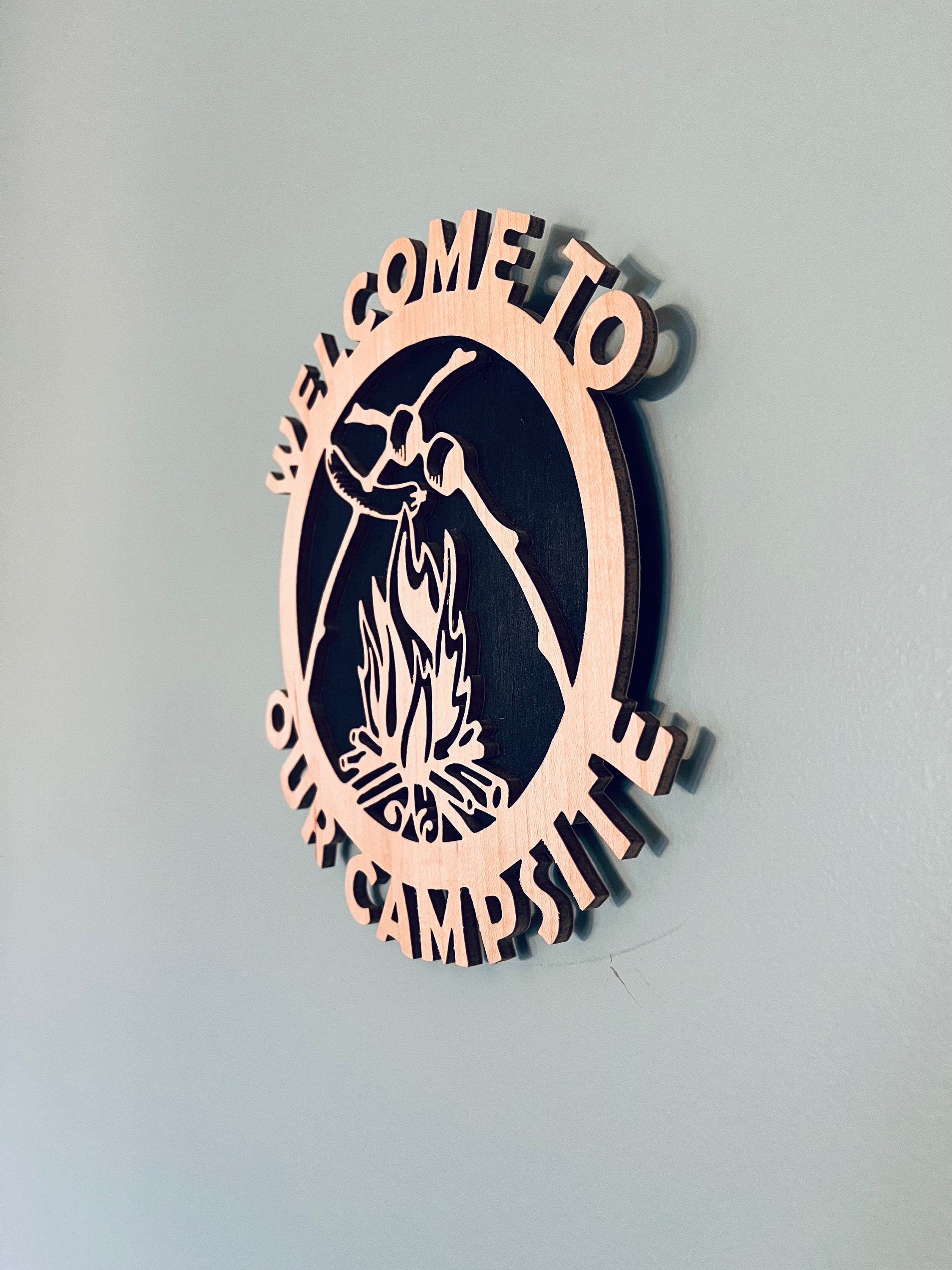 Campsite Sign Camp Sign Camper Sign Tent Sign Camping Gift for Him Gift ...