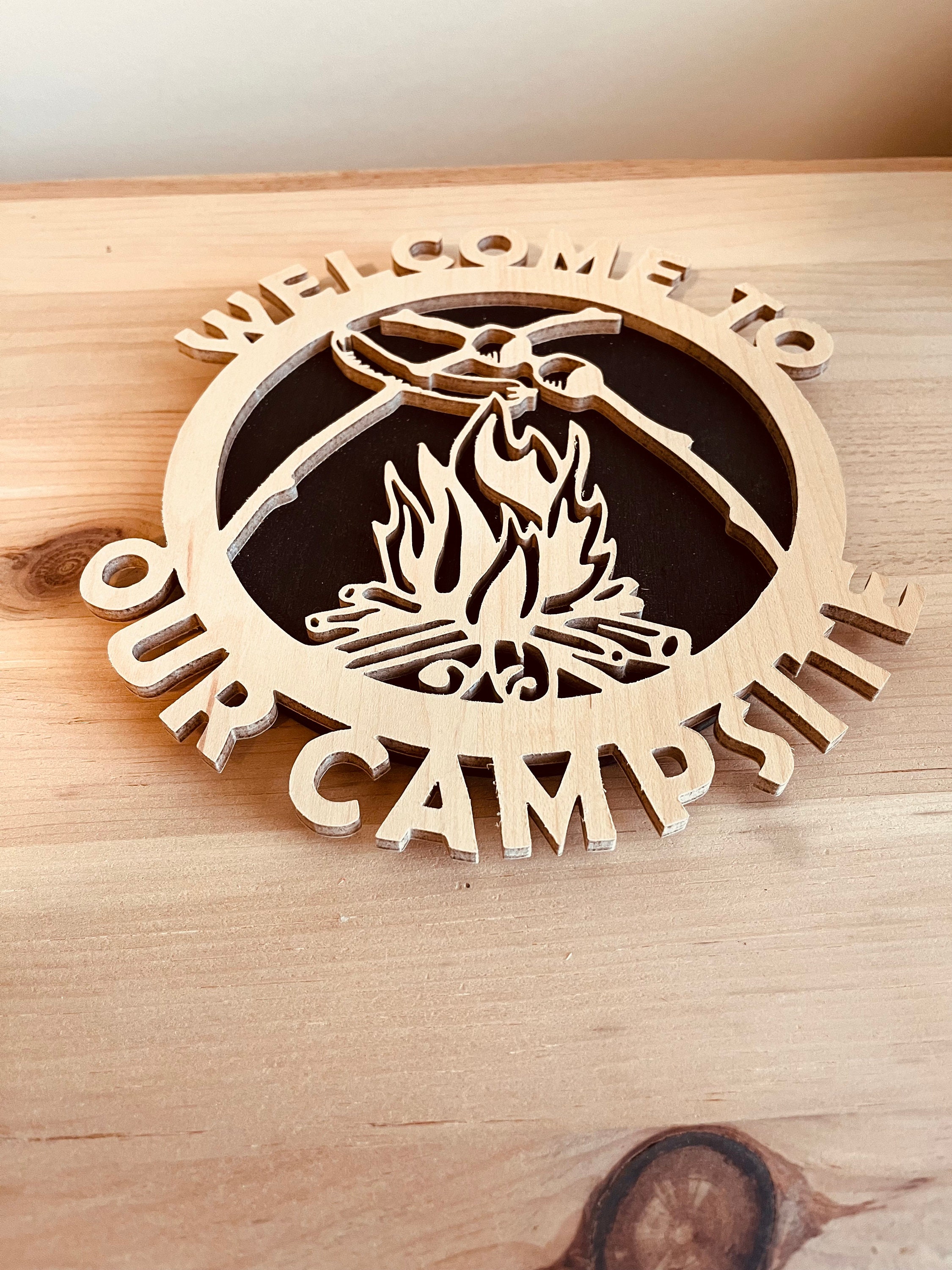 Campsite Sign Camp Sign Camper Sign Tent Sign Camping Gift for Him Gift ...