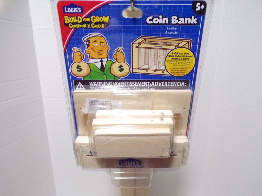 Children's DIY Coin Bank Kit - Etsy