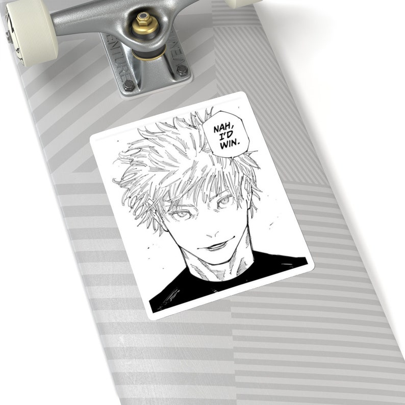 Gojo Satoru Nah I'd Win Sticker - Gojo Nah Id Win - Nah I'd Win Meme - Etsy