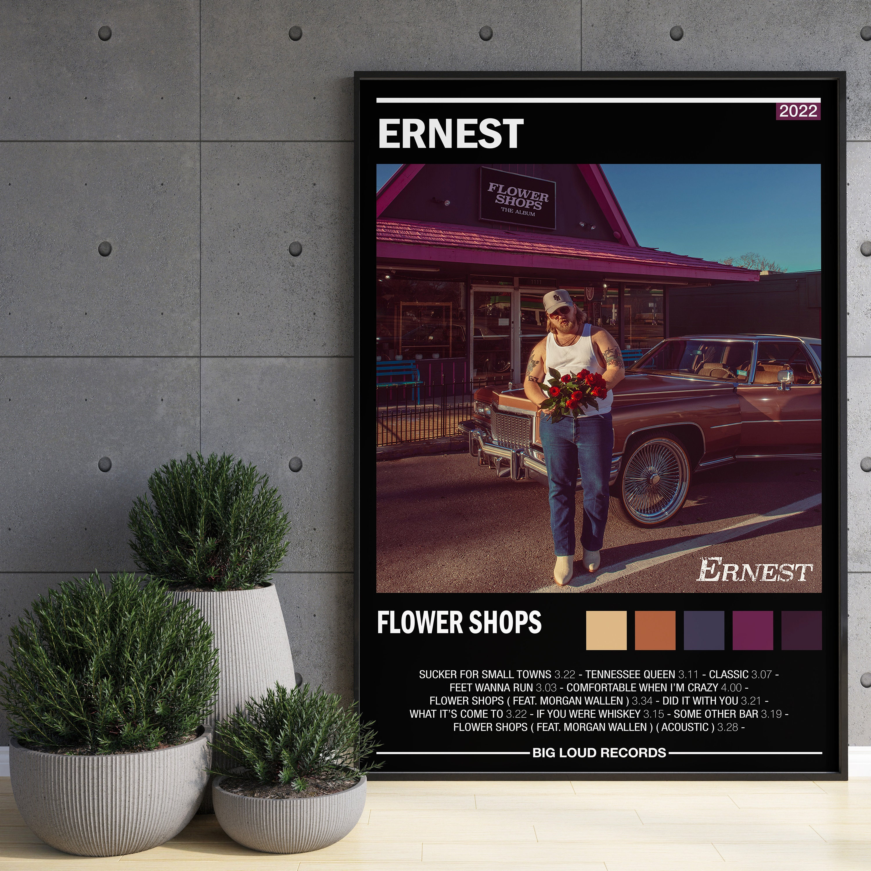 Ernest - Flower Shops - Album Poster sold by Doers Design | SKU 295706 ...