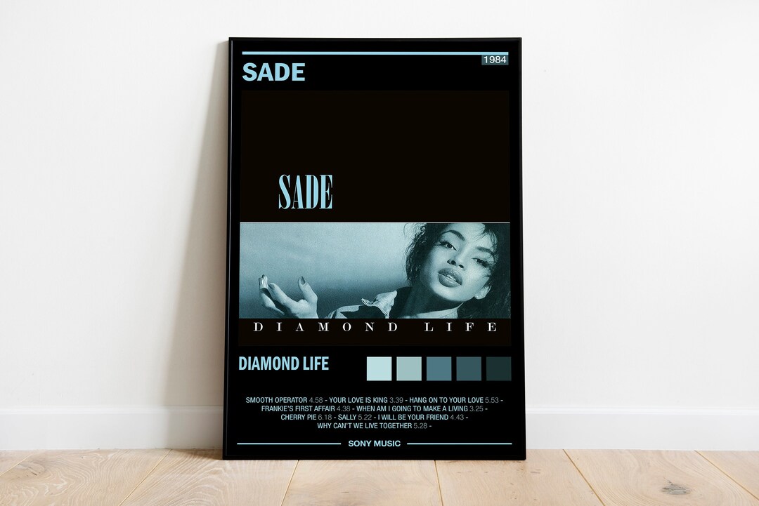 Sade Diamond Life Album Poster Color Optional Wall - Etsy