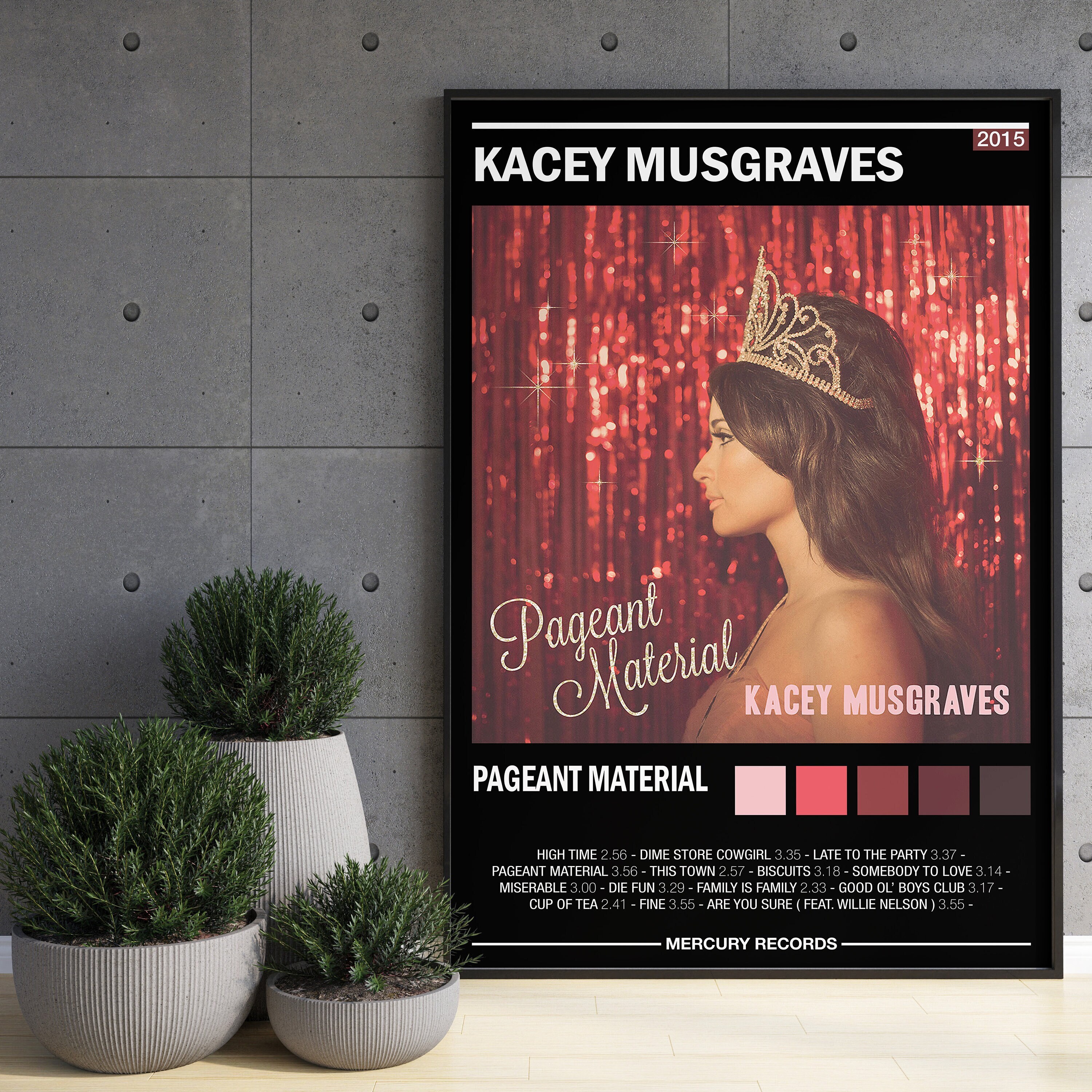 Kacey Musgraves Pageant Material Album Poster sold by Diamonster ...