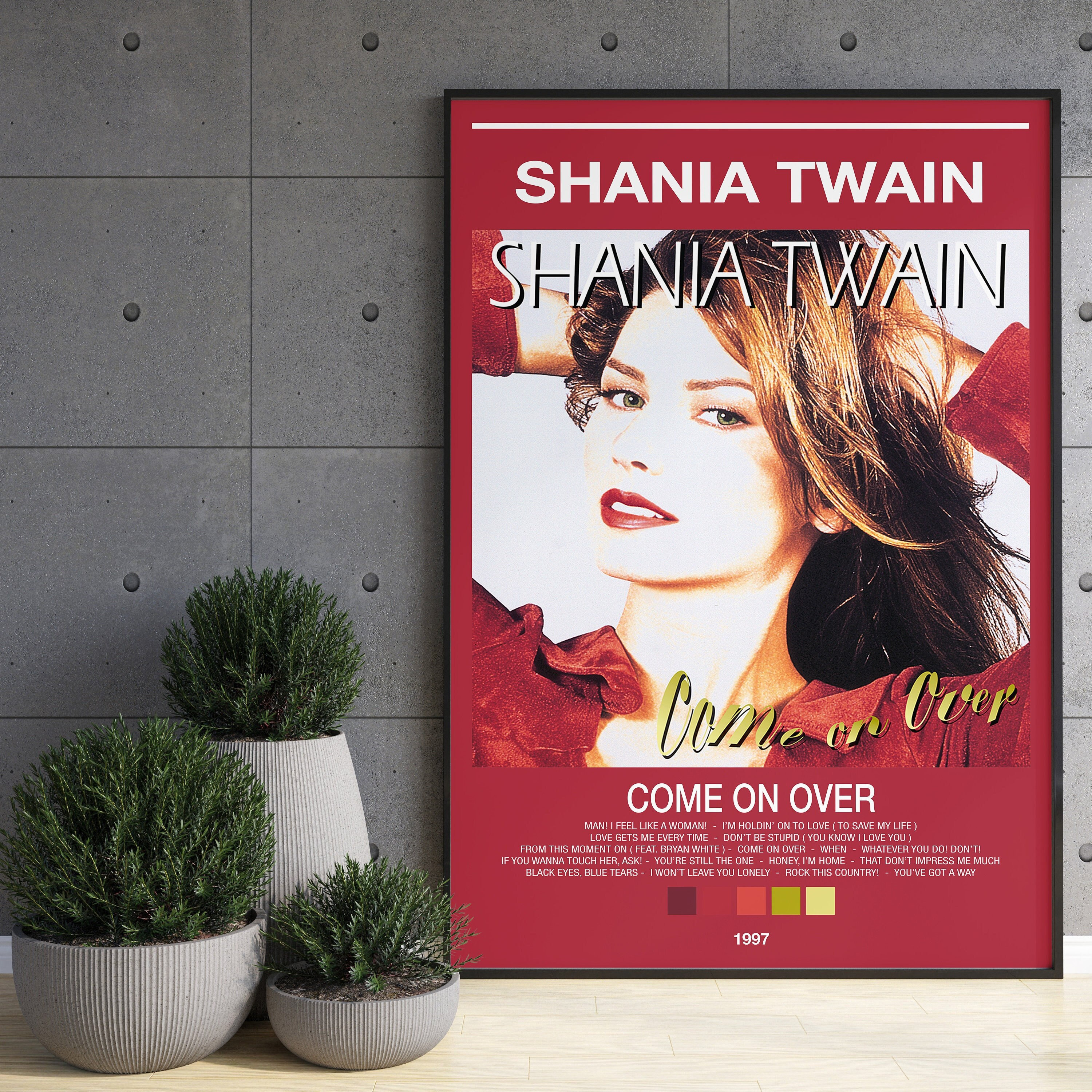Shania Twain - Come On Over - Album Poster