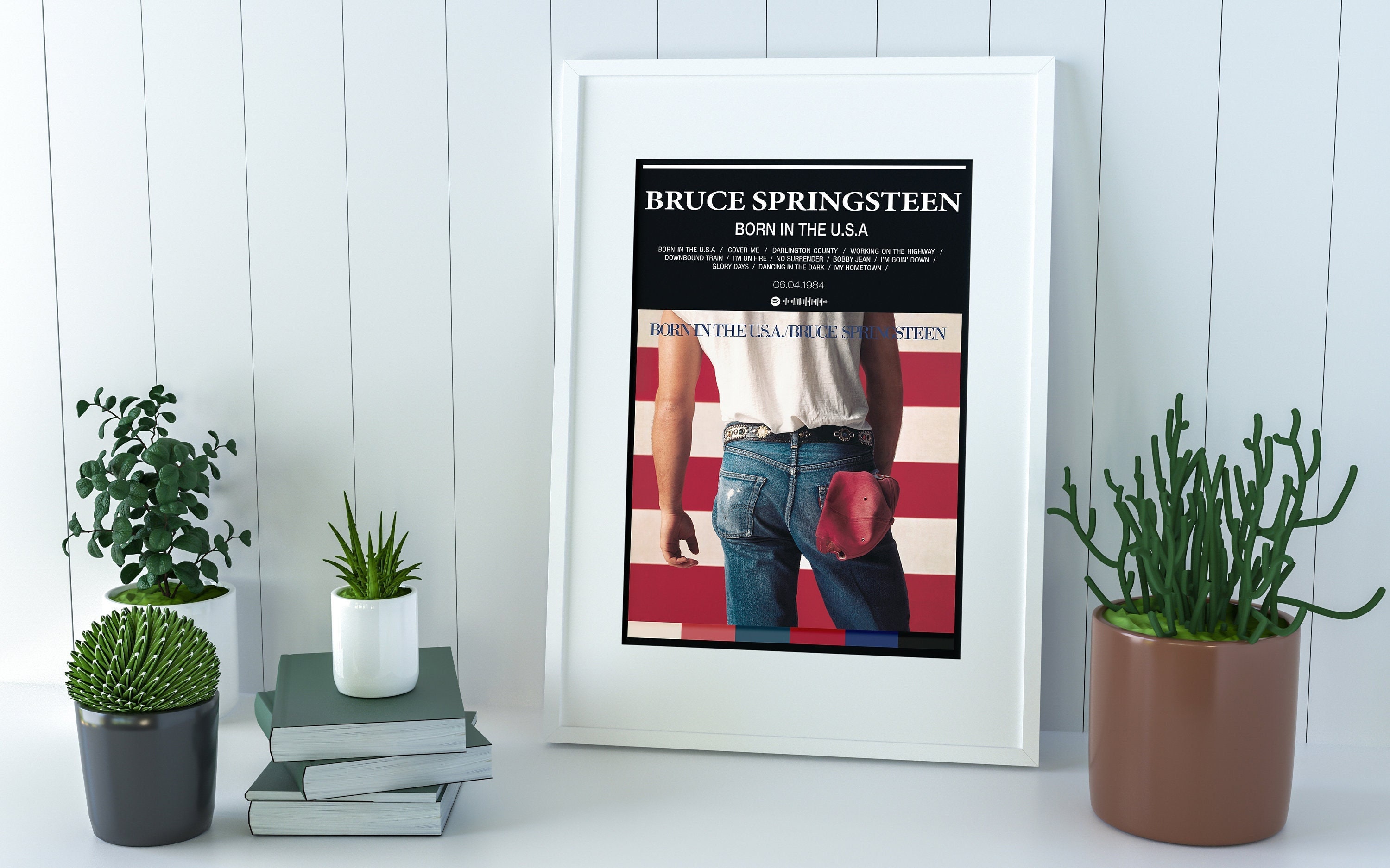 Bruce Springsteen Born In The USA Album Cover Poster