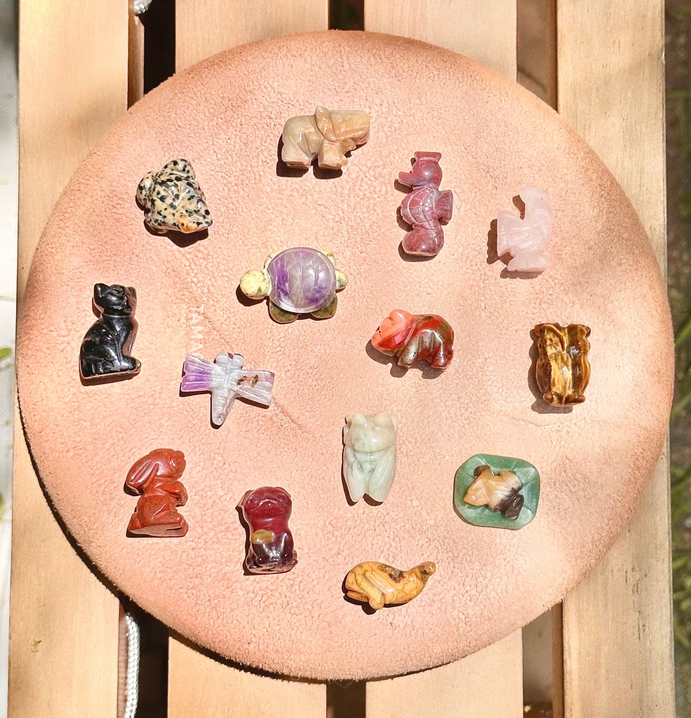 Choose: Mini 1 Crystal Pocket Carvings Animals Angel - Etsy
