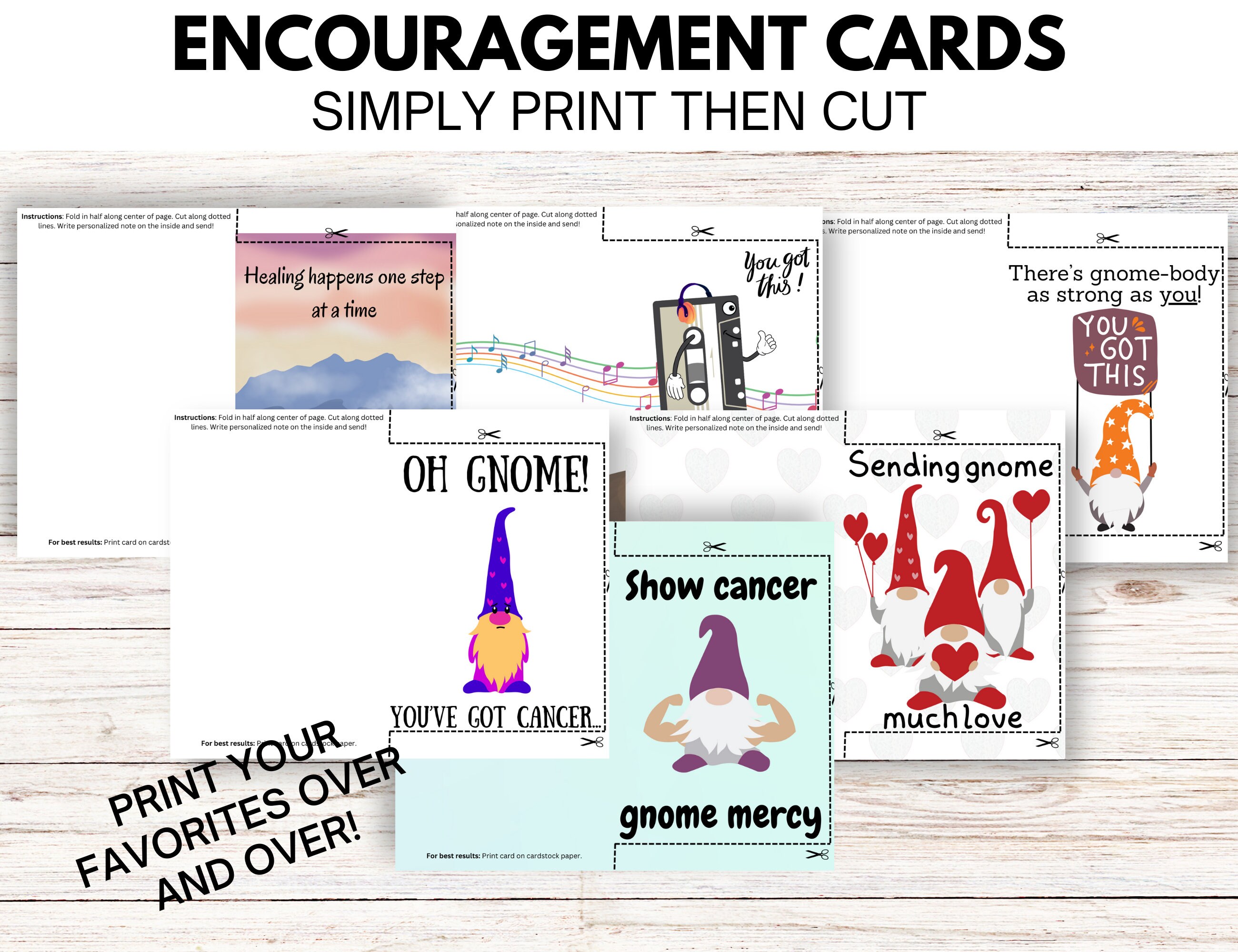 Breast Cancer Cards Printable Cards Breast Cancer Gift Encouraging Card ...