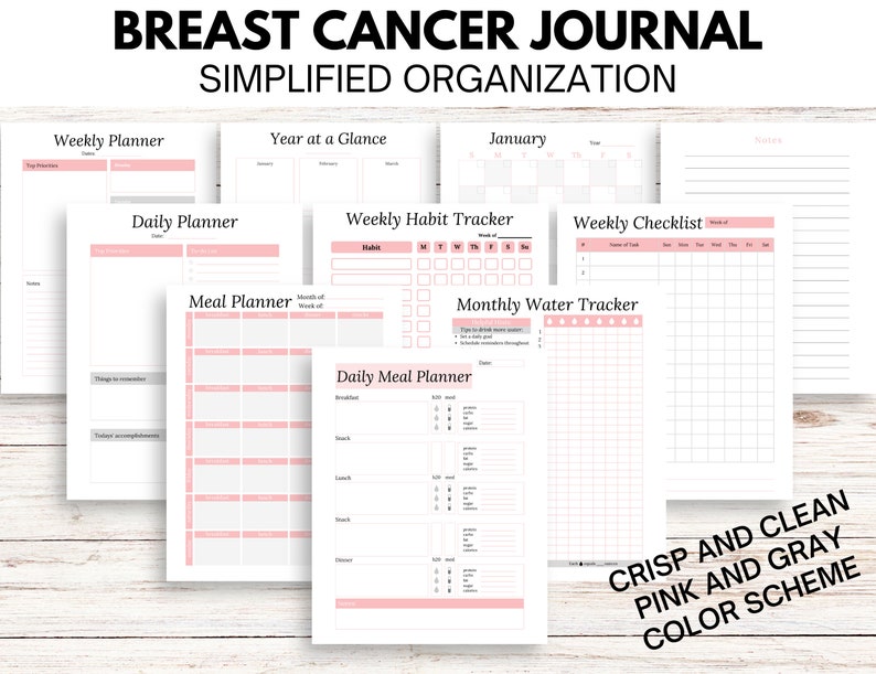 Breast Cancer Journal: Self-care & Reflection (printable PDF) - Etsy