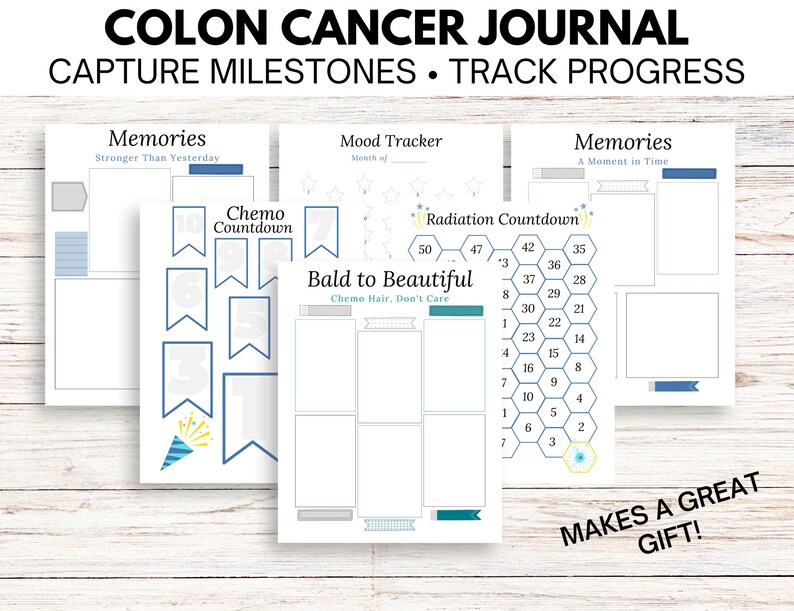 Colon Cancer Journal | Printable Journal | Colon Cancer Gift ...