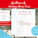 Hallmark Christmas Movie Trivia Game | Hallmark Movie Watching Drinking ...
