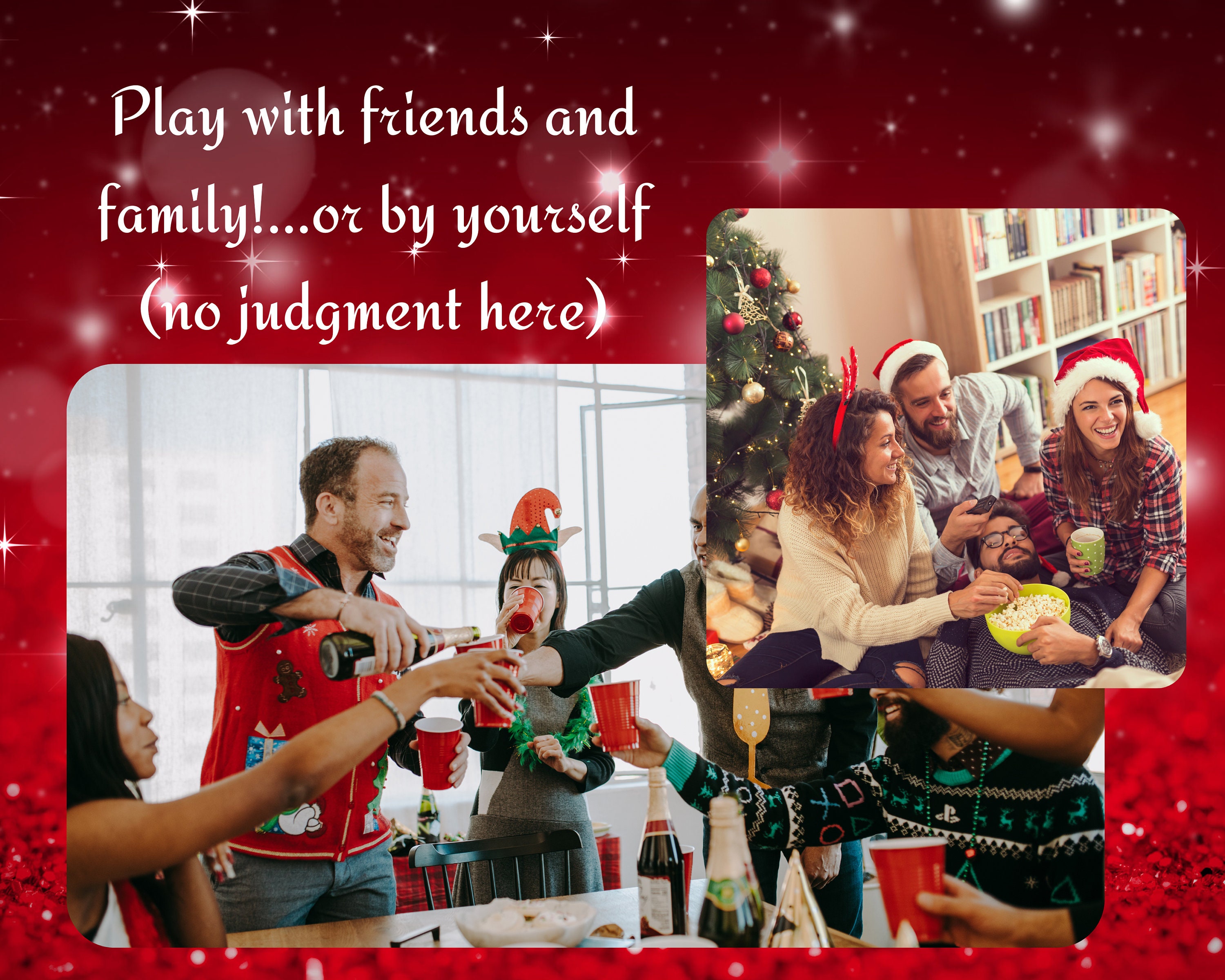 Hallmark Movie Christmas Drinking Game, Holiday Game, Instant Download ...