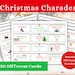 Christmas Charades 120 Cards for All Ages, Adults and Kids Party Game ...