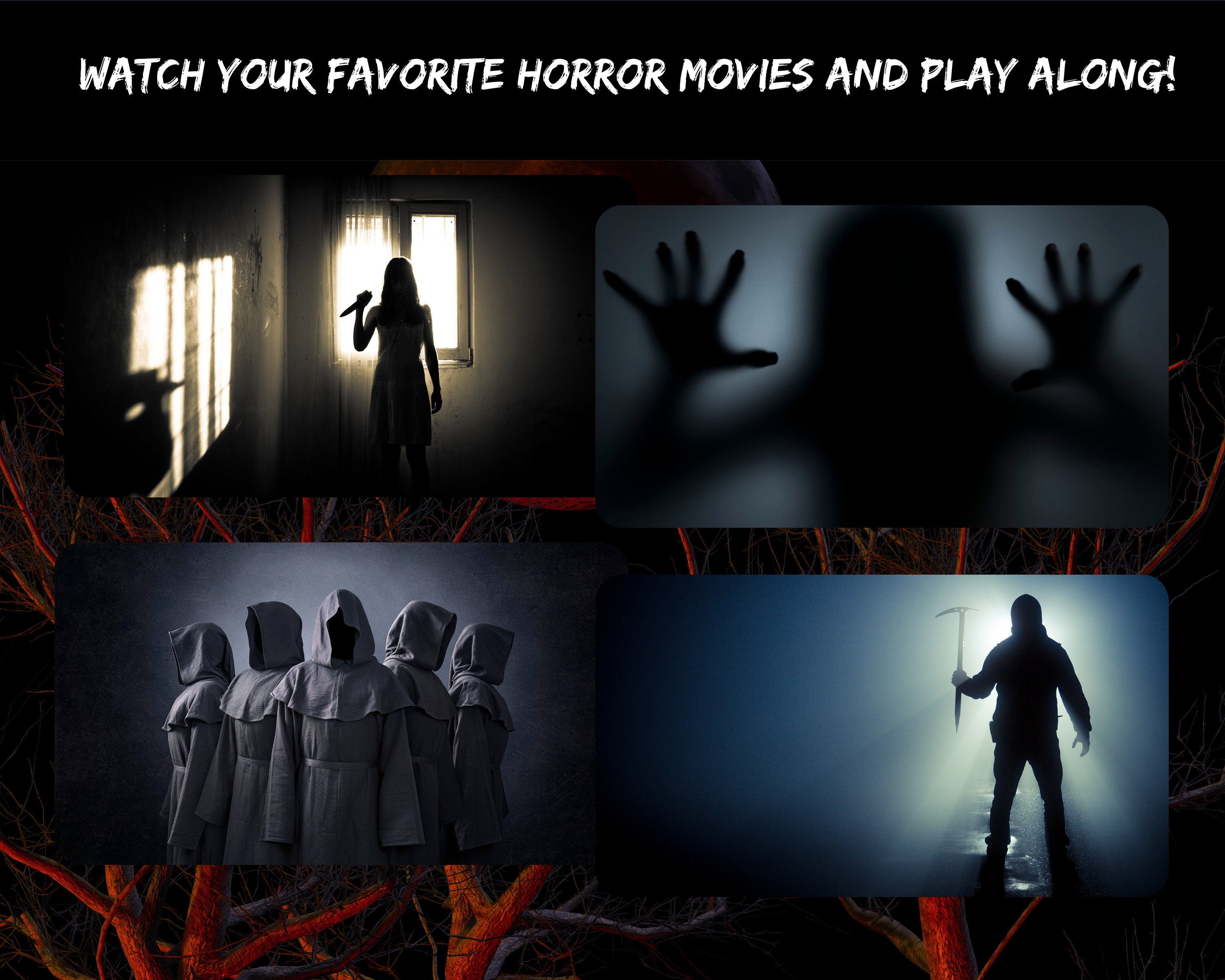 Horror Movie Watching Drinking Game, Fun Halloween Party Ideas, Scary ...