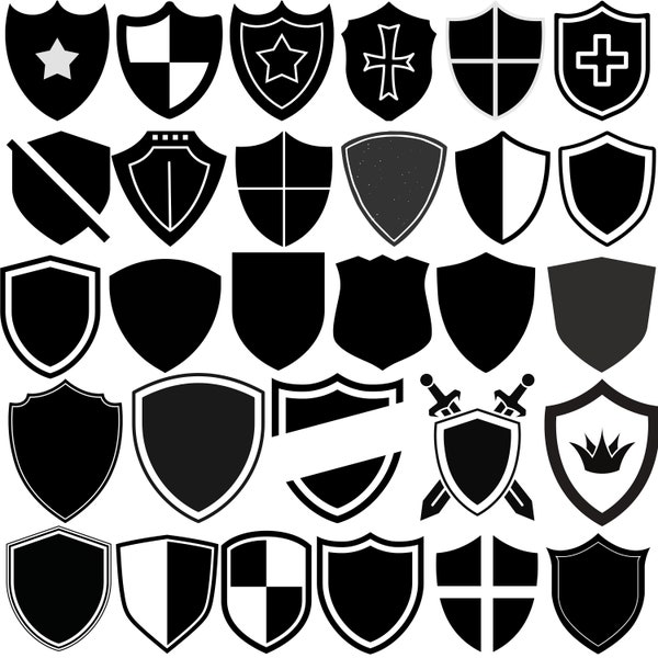 Shield Svg - Etsy