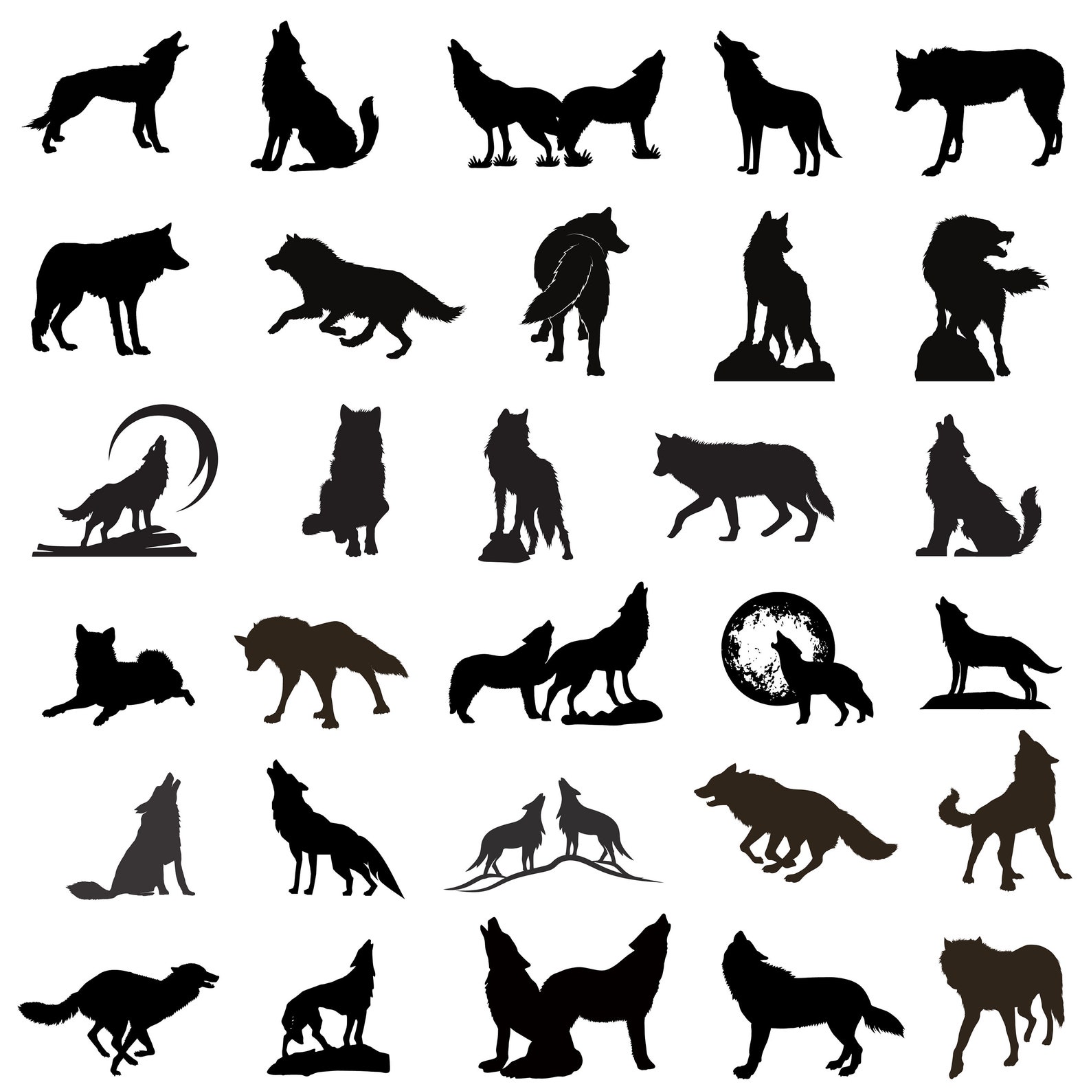 Wolf SVG Bundle Wolf PNG Wolves Svg Wolf Art Wolf - Etsy
