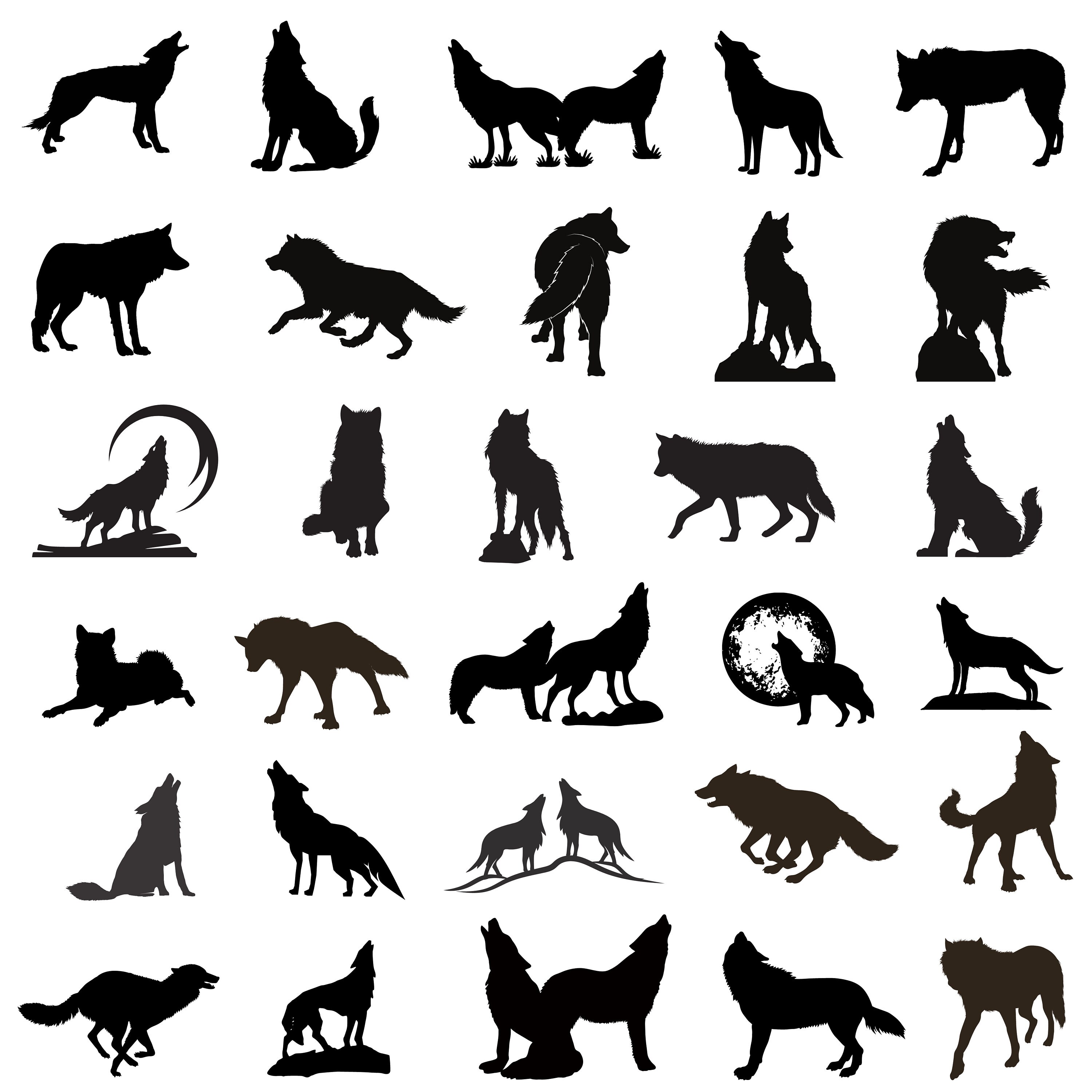 Wolf SVG Bundle Wolf PNG Wolves Svg Wolf Art Wolf - Etsy