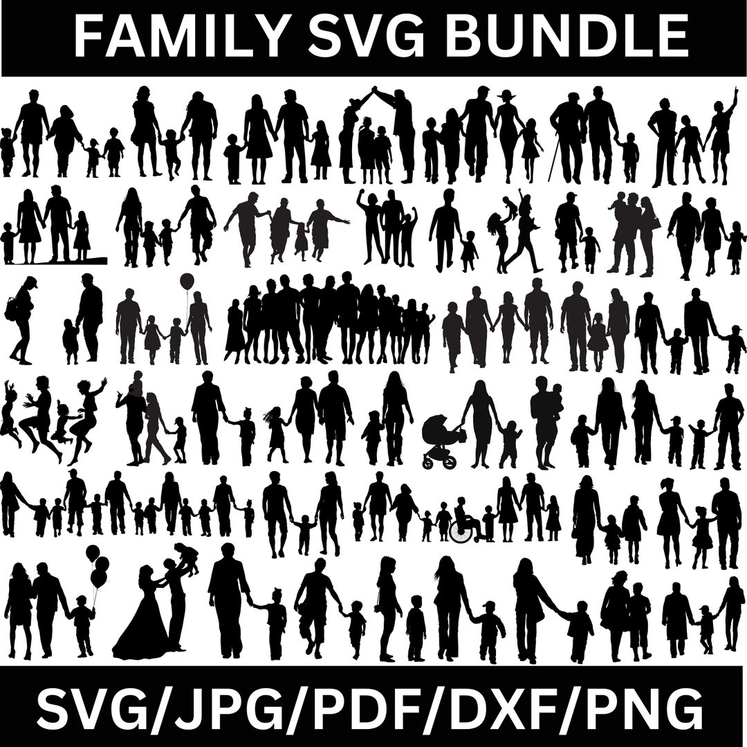 Family SVG Bundle Family Vector Mom Dad Svg Family Clipart - Etsy