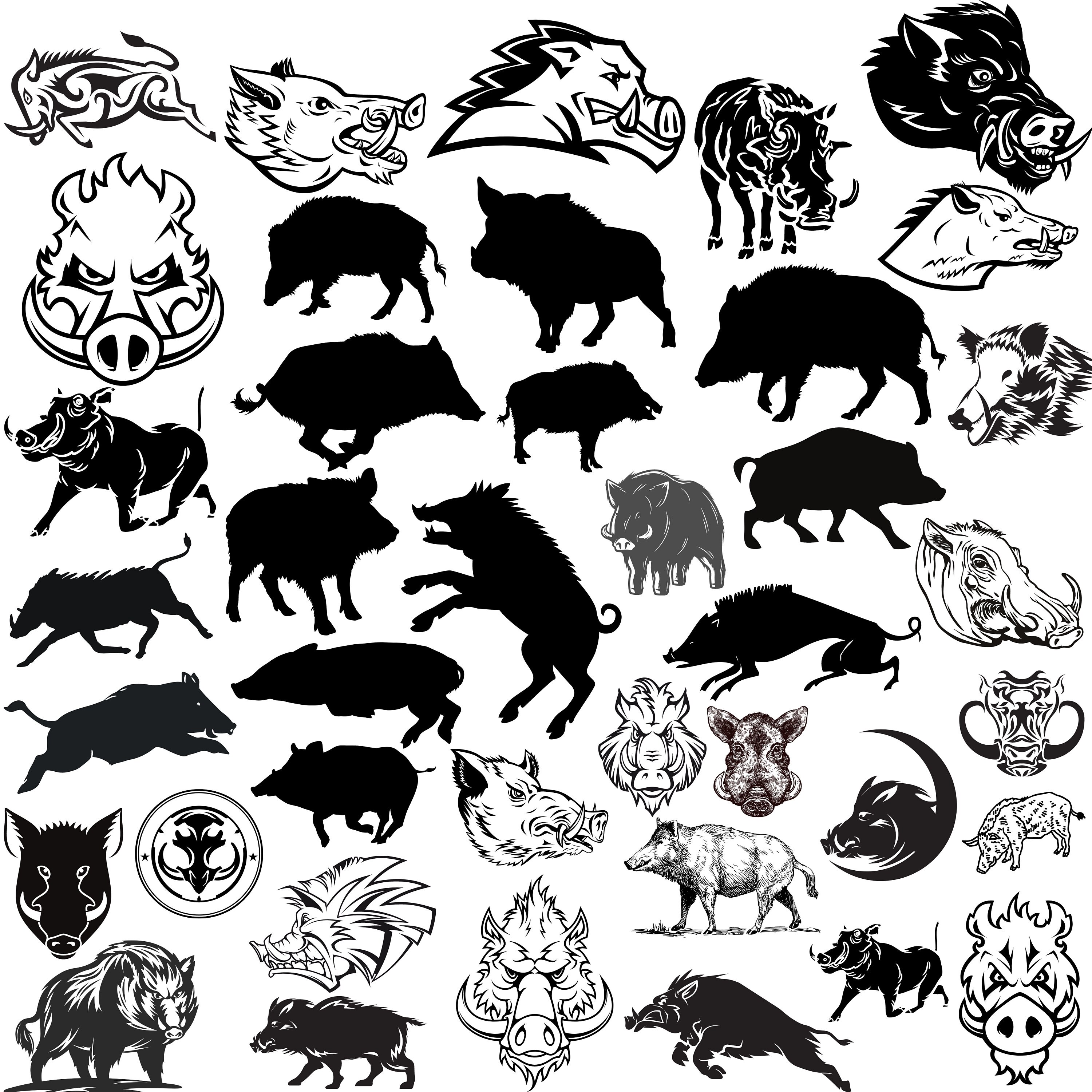 Boar SVG Bundle Boar Face Svg Boar Vector Boar Cut Files - Etsy Australia