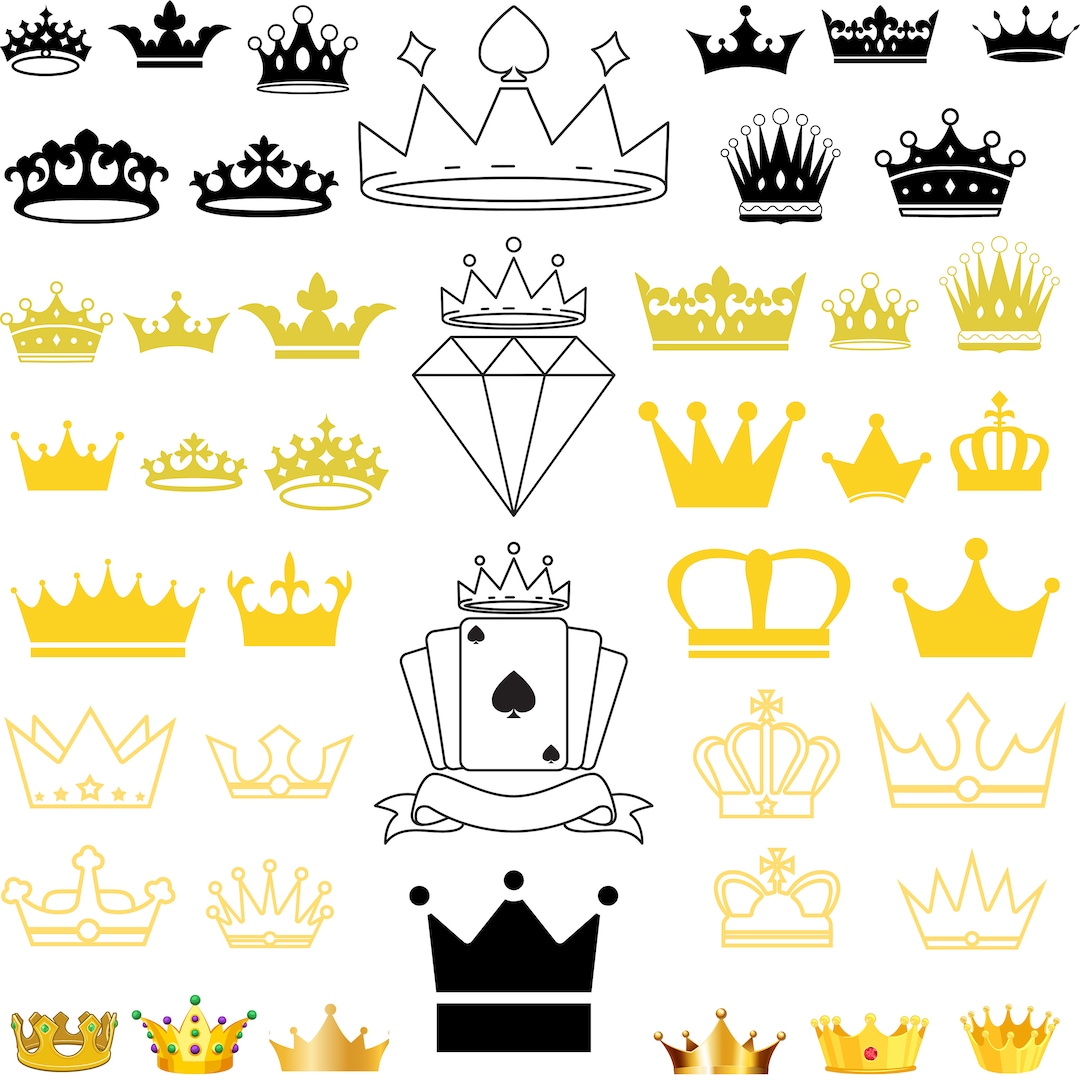 Crown Svg Bundle Crown Svg Crown SVG Cut Files for Cricut - Etsy Singapore