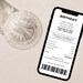 Editable Birthday Receipt Invitation Template (canva) - Etsy