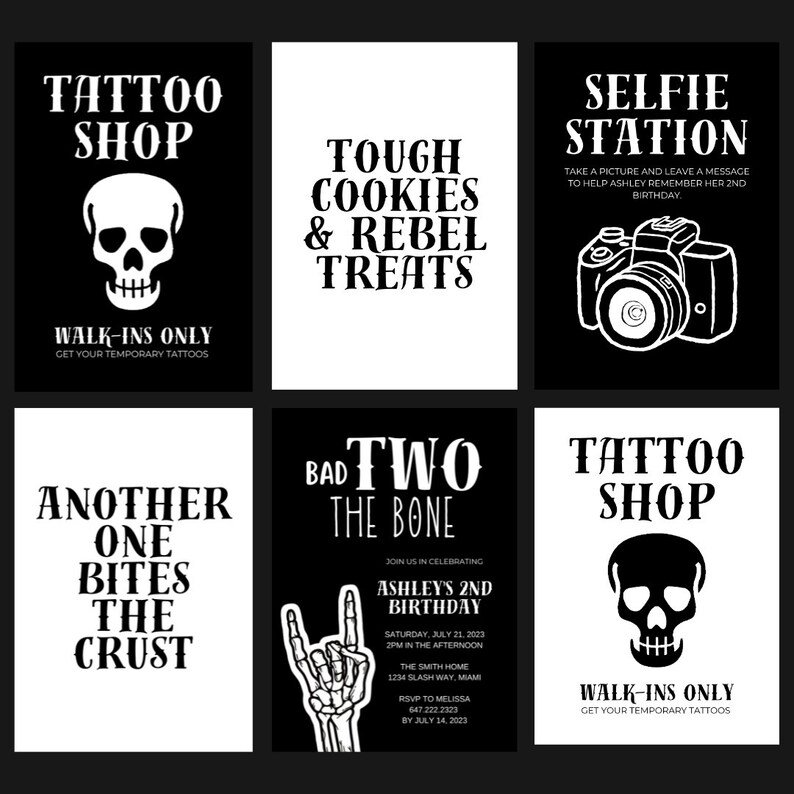 Bad Two the Bone Birthday Bundle - Etsy