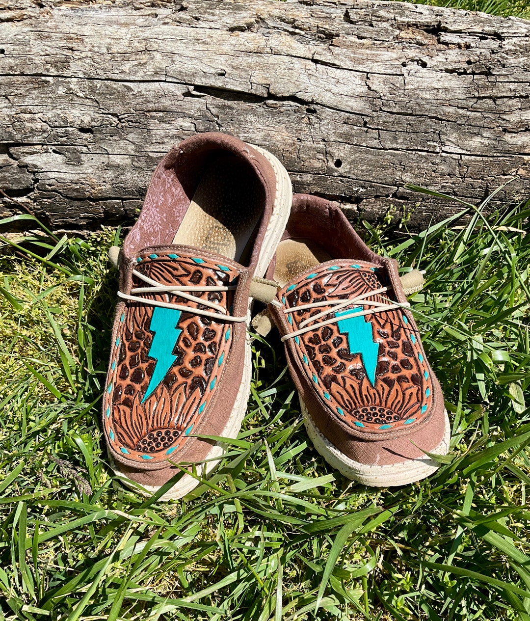 Custom Hey Dudes Lightning Bolt Dudes Cheetah Print Hey - Etsy