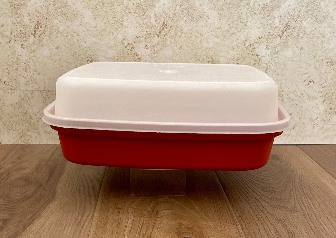 Vintage Tupperware Season-serve Large Paprika Orange Picnic Storage ...