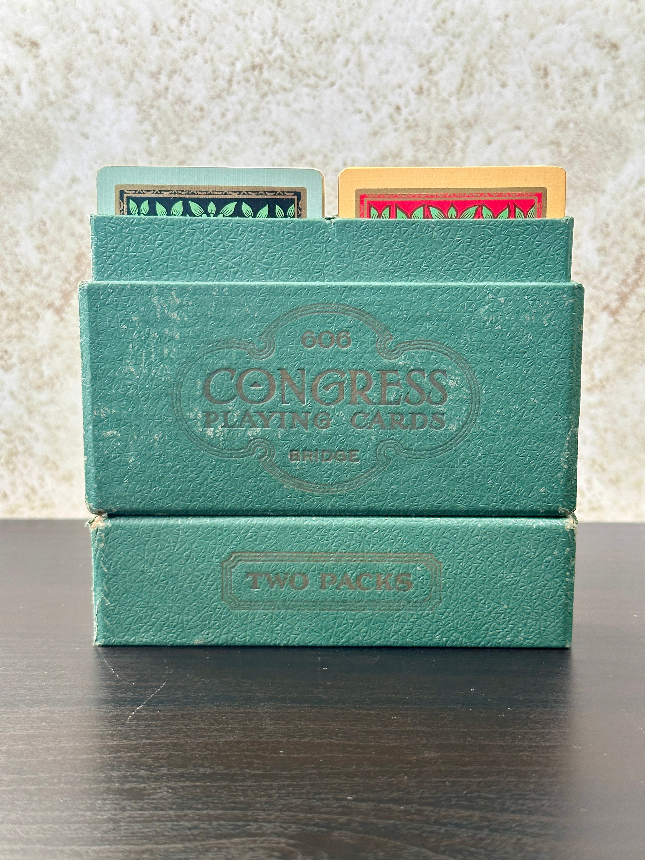 1920s Congress Playing Cards Two Deck Bridge Set Antique Vintage Vtg Retro Vintage Games Retro ...