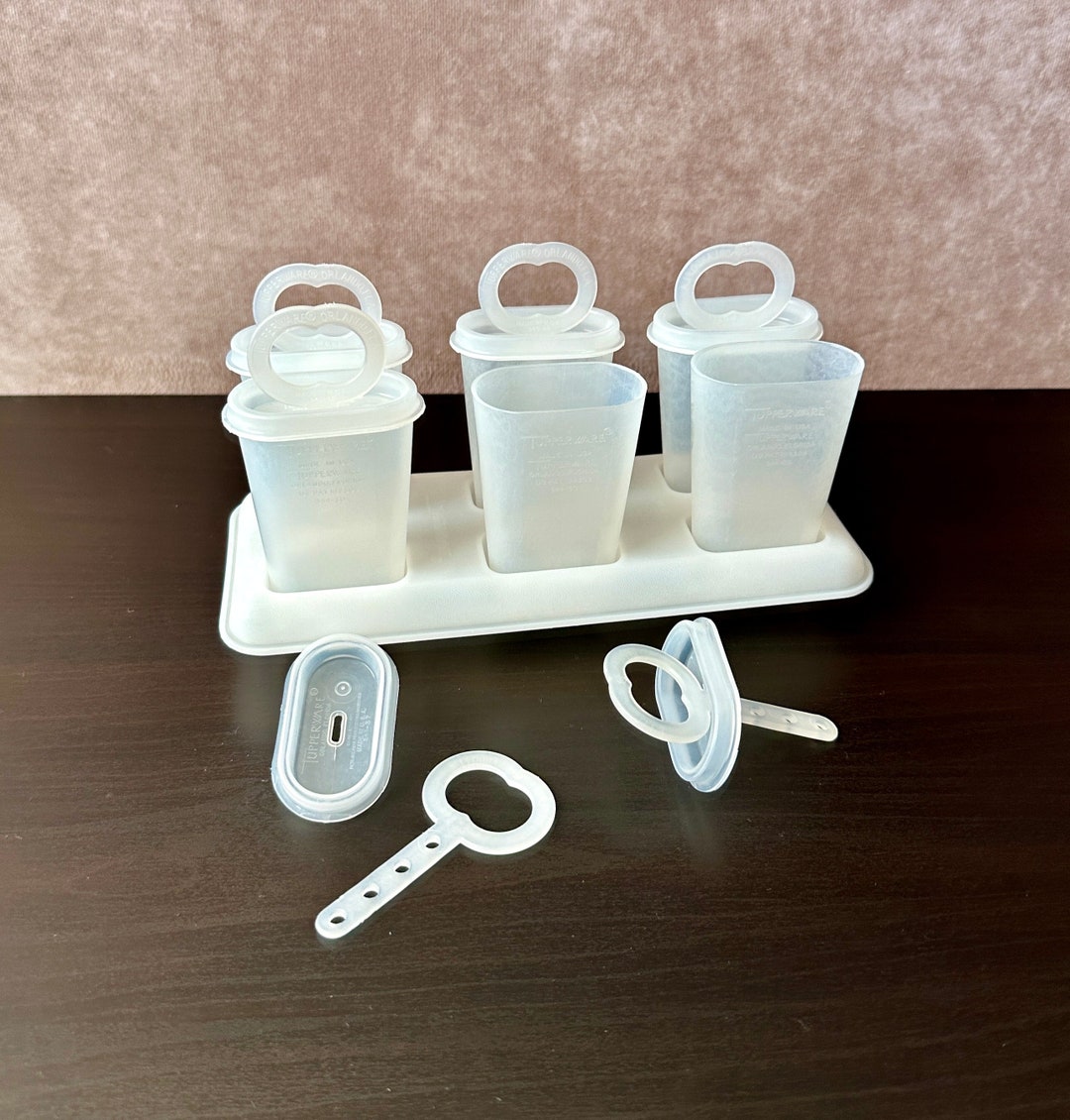 Tupperware Ice Tups Set Popsicle Molds; Vintage; Vtg; Ice Pop Molds ...