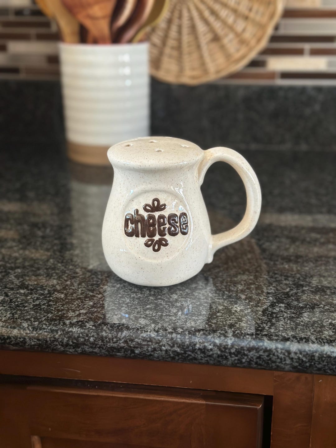 Vintage Ceramic Cheese Shaker; Vintage Parmesan Cheese Shaker; Vintage ...