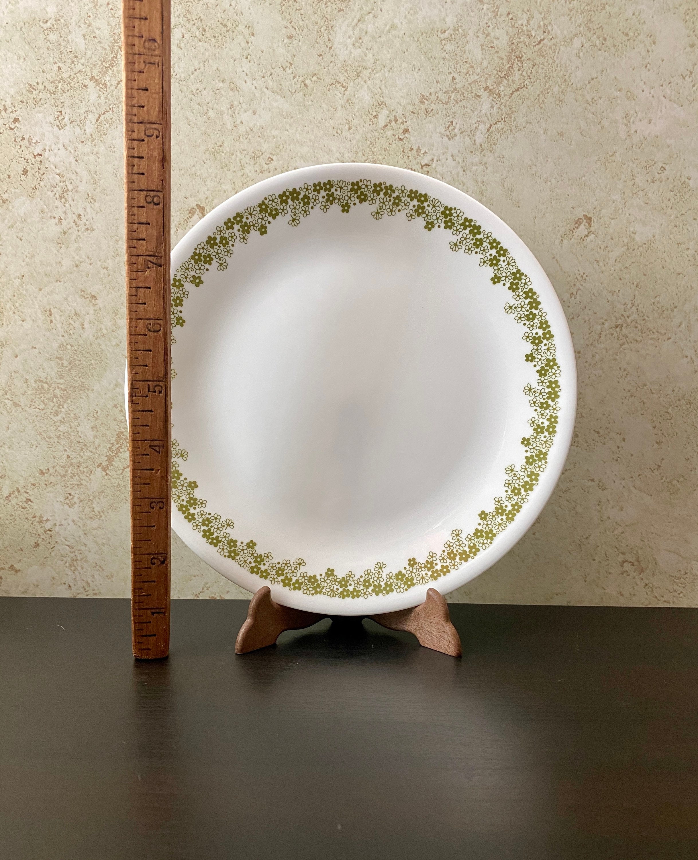 Corelle Corningware Spring Blossom Green Vintage Vtg Retro Crazy Daisy ...