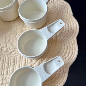 Tupperware White Measuring Cups Complete Set of 6 Vintage Vtg Retro ...