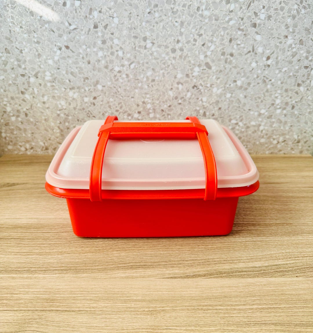 Tupperware Pak-n-carry Lunch Box Poppy; Vintage Tupperware; Vintage ...